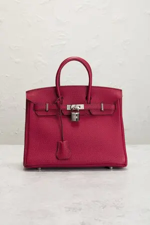 Hermès Togo Birkin 25 Handbag - Rouge Grenat