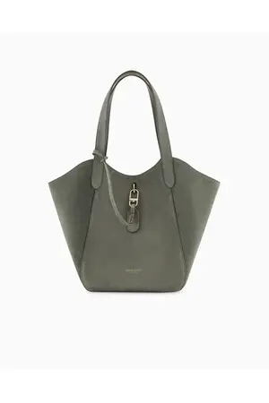 Giorgio Armani Medium Suede Handbag - Green