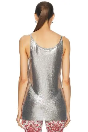 Rabanne Metallic Top - Silver