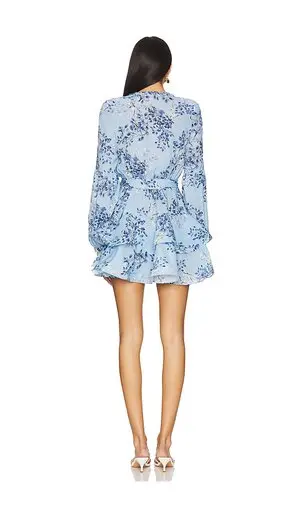 BRONX BANCO Bedouin Blue Poppy Mini Dress