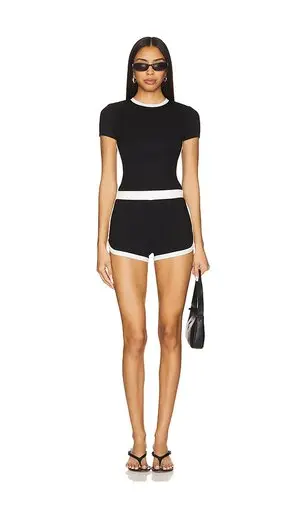 LOVERS AND FRIENDS Calam Romper - Black And White
