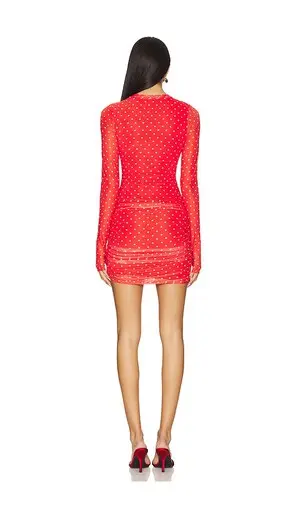 AFRM X Mirza Dress - Risky Micro Dot