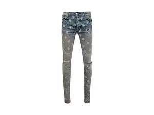 Men's Blue Bandana Jeans