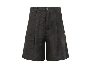 Off-White High-rise Wide-leg Shorts - Blue