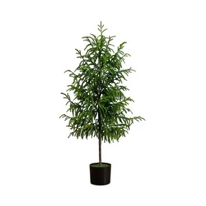 NEARLY NATURAL 4' Artificial Norfolk Pine Tree - Green