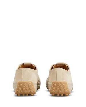TOD'S Cassetta Pelle Leather Sneakers - Open Beige