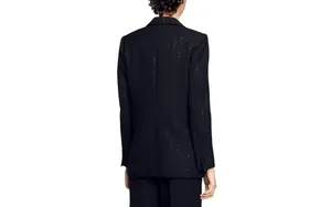 Sandro Sequin Suit Jacket - Black