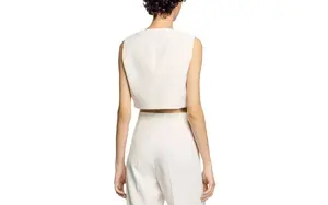 Sandro Cropped Jacket - Ecru