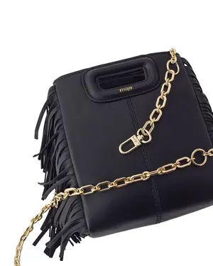 Maje Mini Leather Fringe Bag