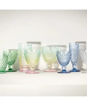 VILLEROY & BOCH Boston Pearl Crystal Goblet, Set Of 4 - Multi