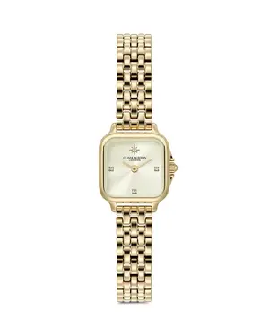 OLIVIA BURTON Grosvenor Mini Watch, 20mm - Ivory/gold