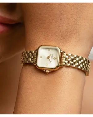 OLIVIA BURTON Grosvenor Mini Watch, 20mm - Ivory/gold