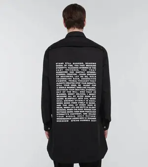 Rick Owens Cotton-blend Poplin Overshirt