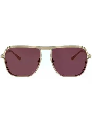 FERRARI Fh1014t Square Frame Sunglasses - Gold