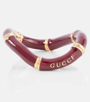 Gucci Logo Bangle - Red