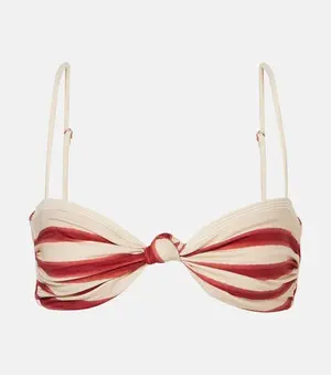 Johanna Ortiz Striped Bikini Top - Multicoloured