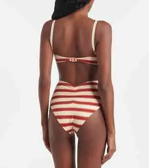 Johanna Ortiz Striped Bikini Top - Multicoloured