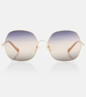 Chloé Oversized Round Frame Sunglasses - Multicoloured