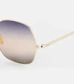 Chloé Aly Oversized Sunglasses - Multicoloured