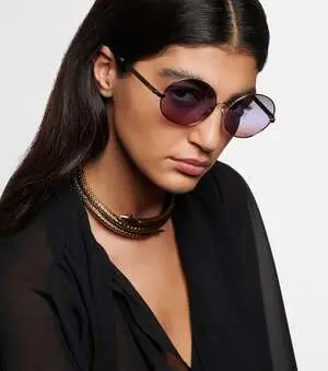 Chloé Aly Oversized Sunglasses - Purple