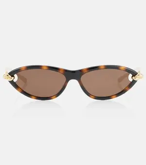 Bottega Veneta Cat-eye Sunglasses - Brown