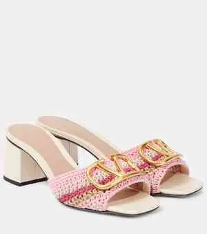 Valentino Garavani Vlogo 60 Crochet Mules - Pink
