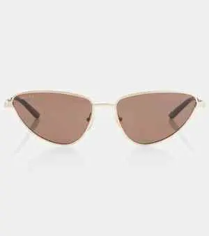 Gucci Logo Cat-eye Sunglasses - Brown
