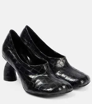 Women's Black Leather Shoes