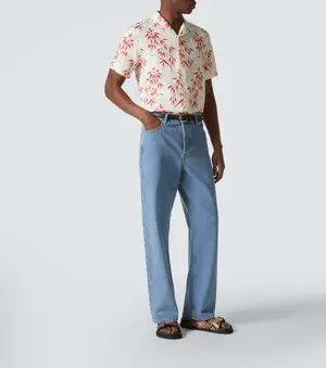 Orlebar Brown Hibbert Printed Linen Shirt