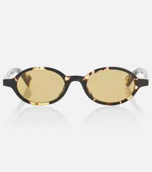 Bottega Veneta Oval Sunglasses - Brown
