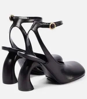 Dries Van Noten 95 Leather Pumps - Black