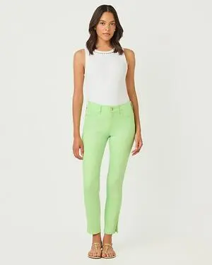 LILLY PULITZER High-rise Skinny Jean With Lace Hem - Pistachio Macaron