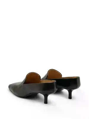 Marsèll Spazzola Brushed-leather Mules - Black