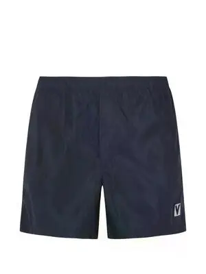 Valentino Garavani Logo-detail Swim Shorts - Blue