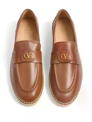 Valentino Garavani Palm Avenue Loafers - Brown