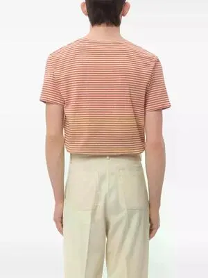 Valentino Garavani Chez-print Striped T-shirt - Orange