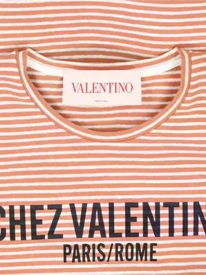 Valentino Garavani Logo-print Striped T-shirt