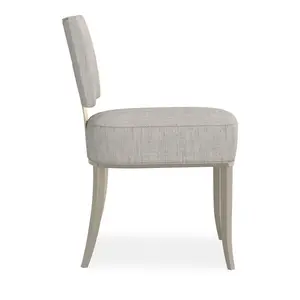 CARACOLE Reserved Seating Side Chair Light Gray - Light Gray/soft Silver