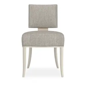CARACOLE Reserved Seating Side Chair Warm Gray