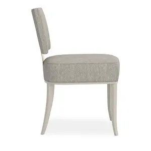 CARACOLE Reserved Seating Side Chair Warm Gray