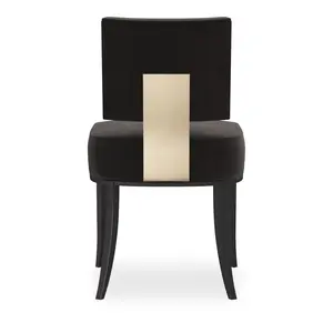 CARACOLE Reserved Seating Side Chair Black