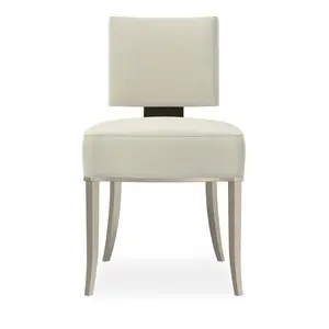 CARACOLE Reserved Seating Side Chair Cream - Cream/soft Silver