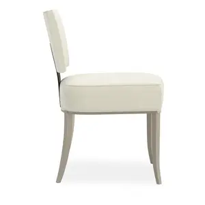 CARACOLE Reserved Seating Side Chair Cream - Cream/soft Silver