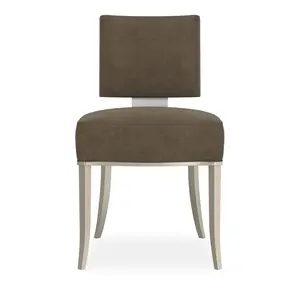CARACOLE Reserved Seating Side Chair Dark Brown