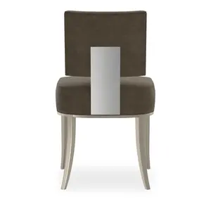 CARACOLE Reserved Seating Side Chair Dark Brown