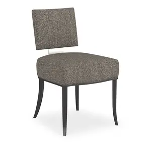 CARACOLE Reserved Seating Side Chair Dark Gray - Dark Gray/seal Skin
