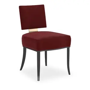 CARACOLE Reserved Seating Side Chair Red - Red/seal Skin