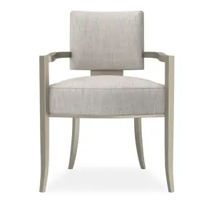 CARACOLE Reserved Seating Arm Chair Light Gray