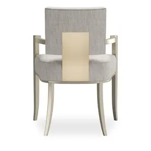 CARACOLE Reserved Seating Arm Chair Light Gray