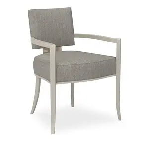 CARACOLE Reserved Seating Arm Chair Warm Gray - Warm Gray/matte Pearl